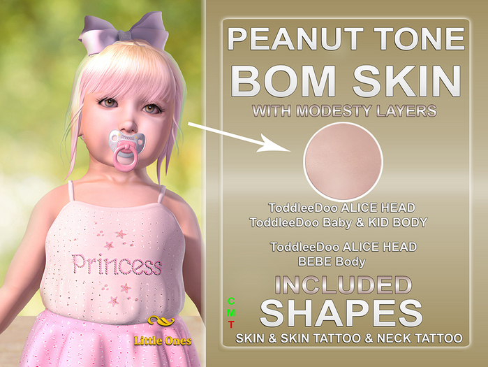 Second Life Marketplace - ~LO~ Cute Skin - ALICE Head - TD Baby Body ...